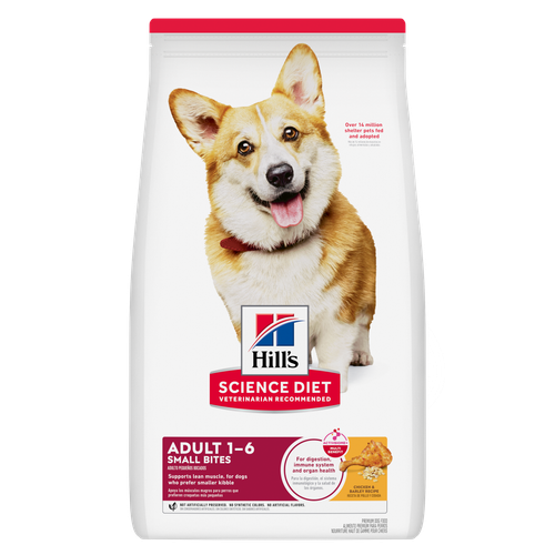 Adult Small Bites Chicken & Barley Recipe Dog Food | Hill's Science Diet