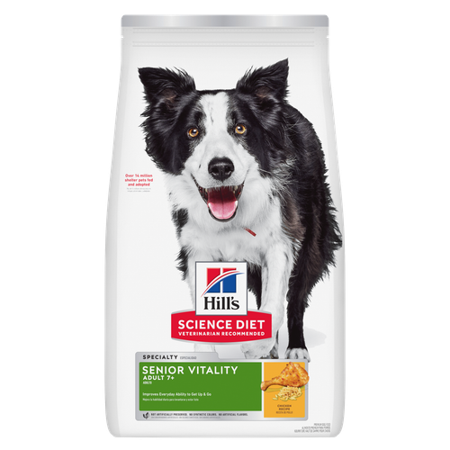 Adult 7+ Senior Vitality Chicken Recipe Dog Food | Hill's Science Diet